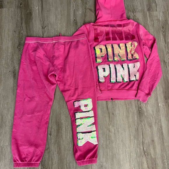 PINK Victoria's Secret | Pants & Jumpsuits | Vs Pink Bling Set | Poshmark